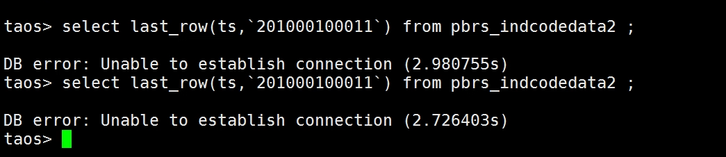 taos3 数据写入成功后无法读取 · Issue #19647 · taosdata/TDengine · GitHub