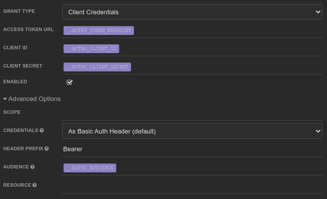 Authentication: OAuth2 Header Prefix and Audience · Issue #359 ...