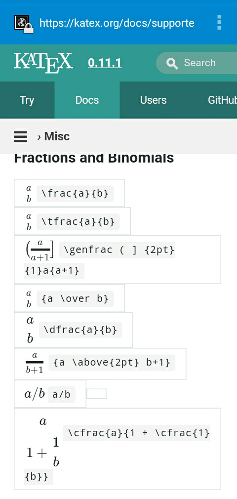 Dividing lines for /frac not rendered · Issue #2267 · KaTeX/KaTeX · GitHub
