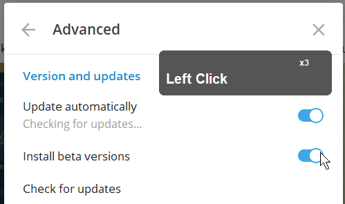 Cant disable "update beta version" · Issue #8297 · telegramdesktop/tdesktop · GitHub