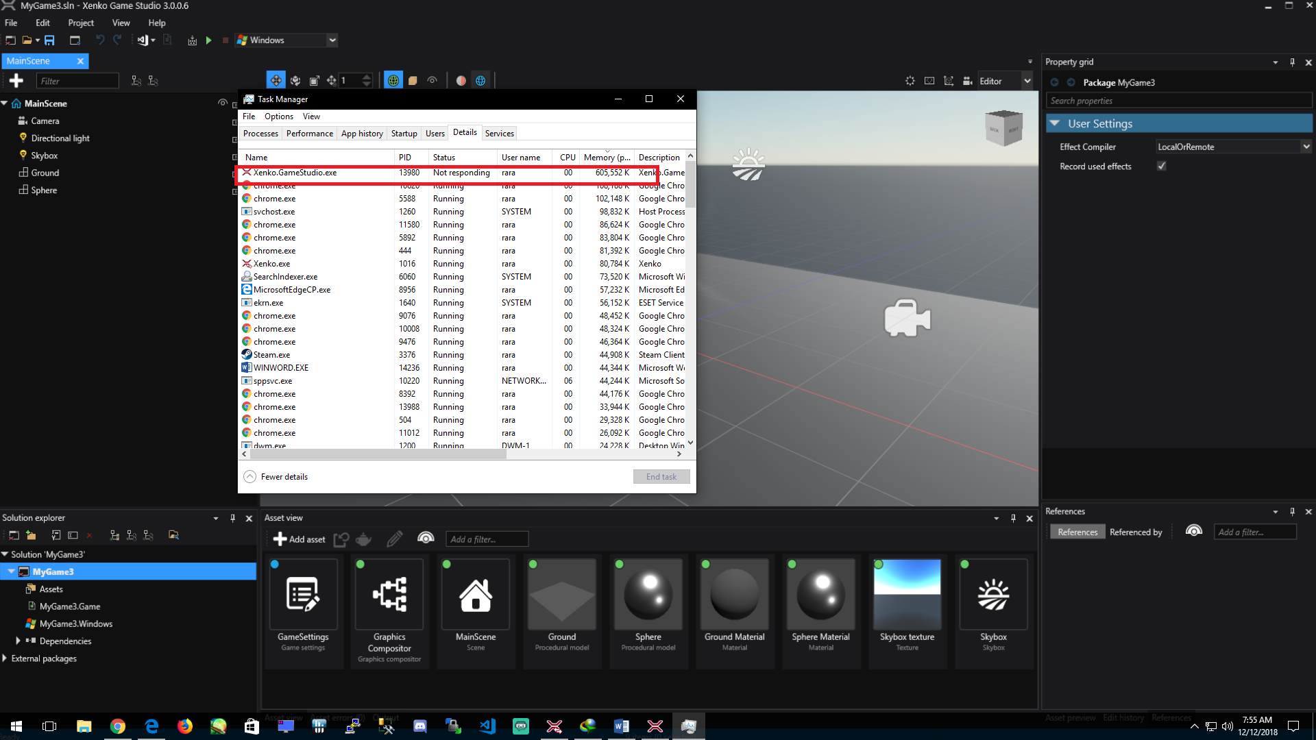 First time installing, create new project than editor not responding at all? · Issue #292 ...