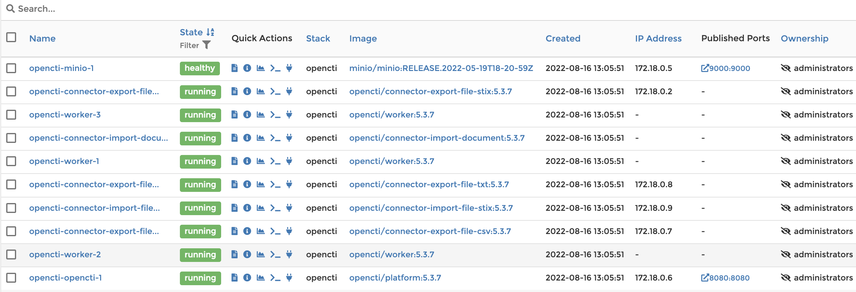 Every instal was fine, but Opencti 8080 port is closed(listening port is open, Docker installed ...