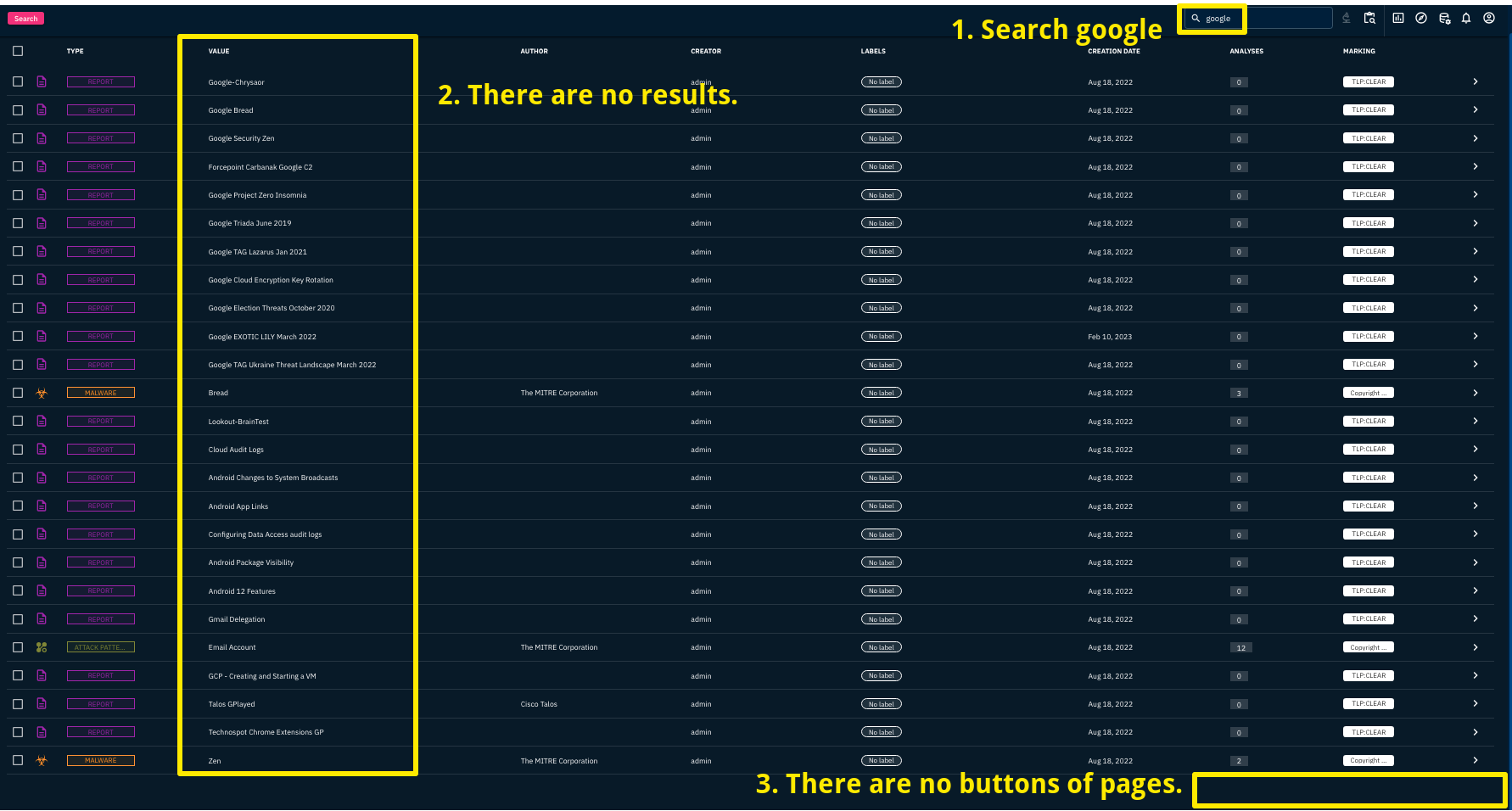 If the number of search results is large, they are not displayed on the screen. · Issue #3882 ...