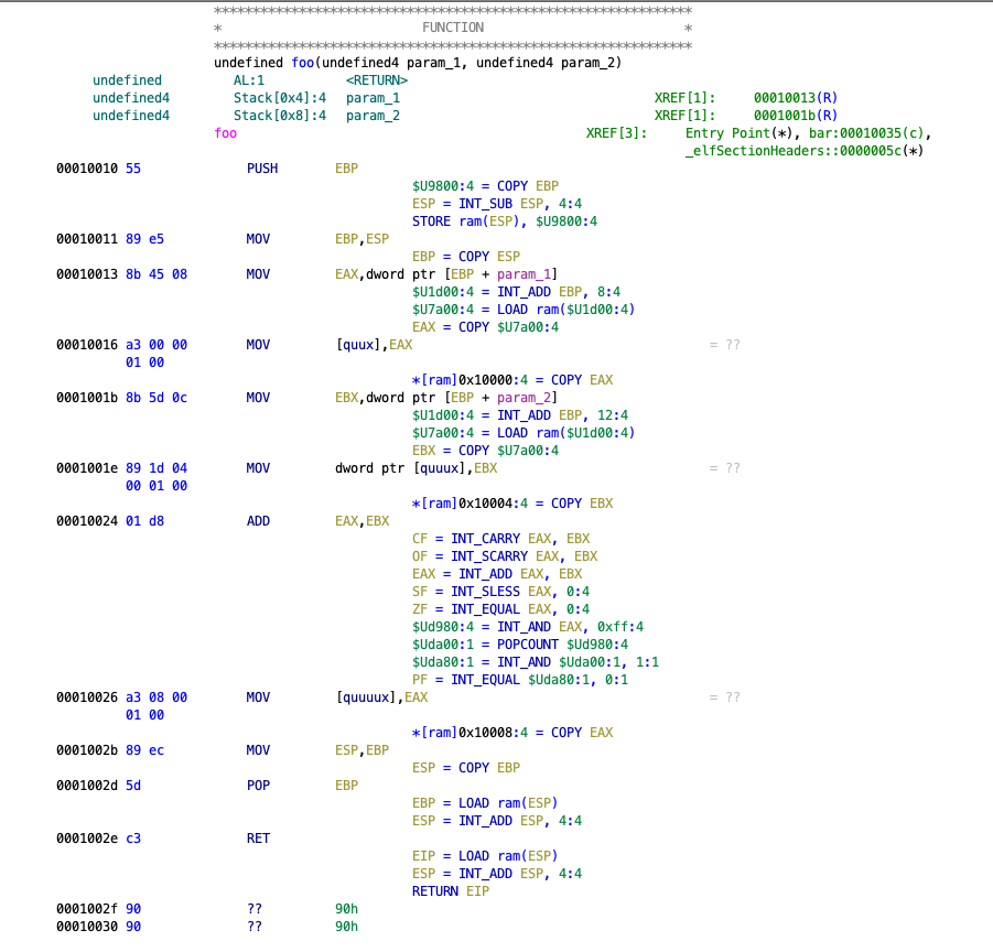 Relocations create data in the middle of disassembly in relocatable ...