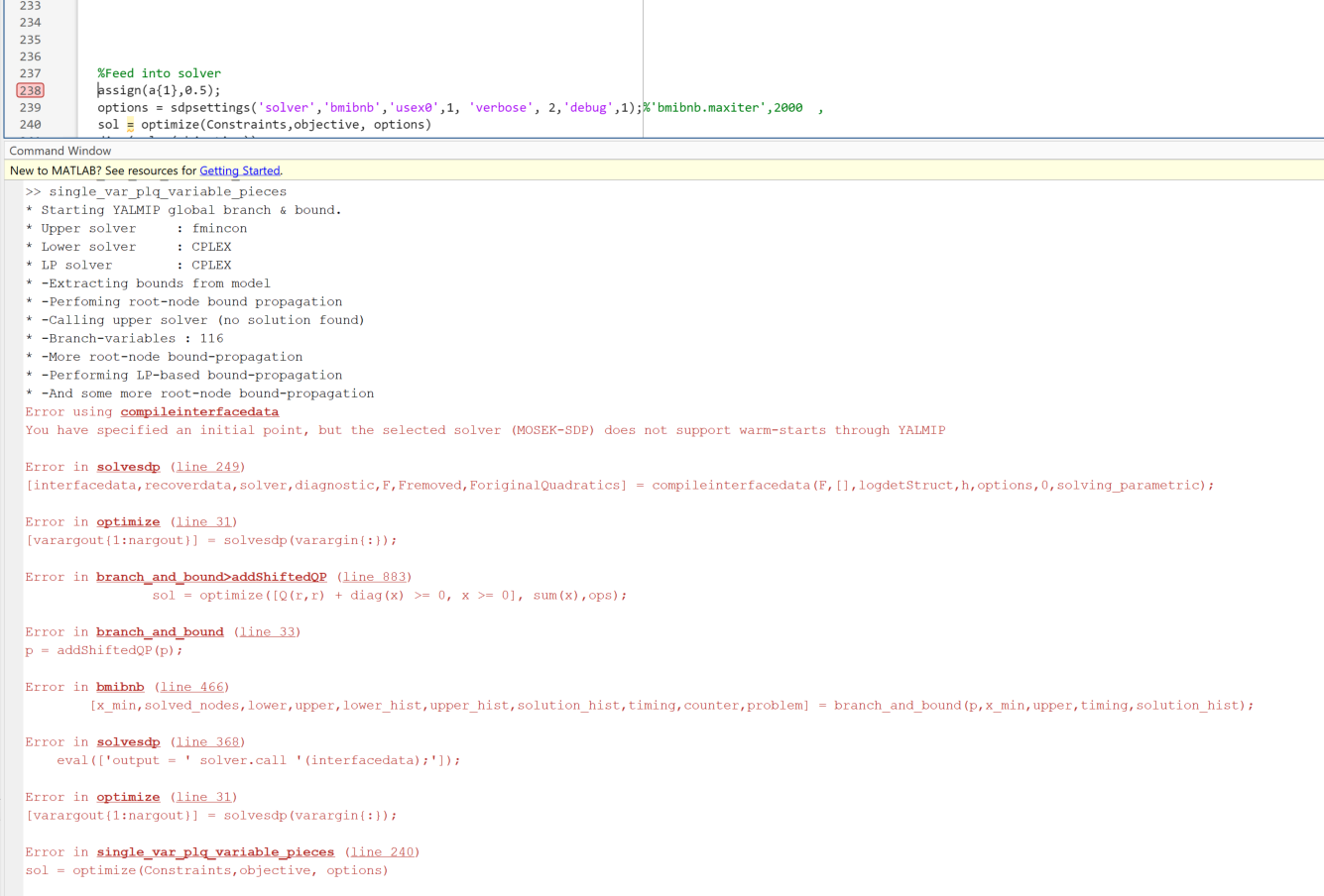How to provide a starting point for BMIBNB in yalmip? · Discussion #1208 · yalmip/YALMIP · GitHub