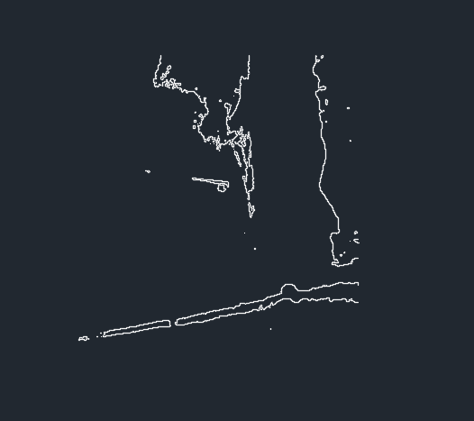 measure.find_contours() draws contours at the boundary too unlike gdal ...
