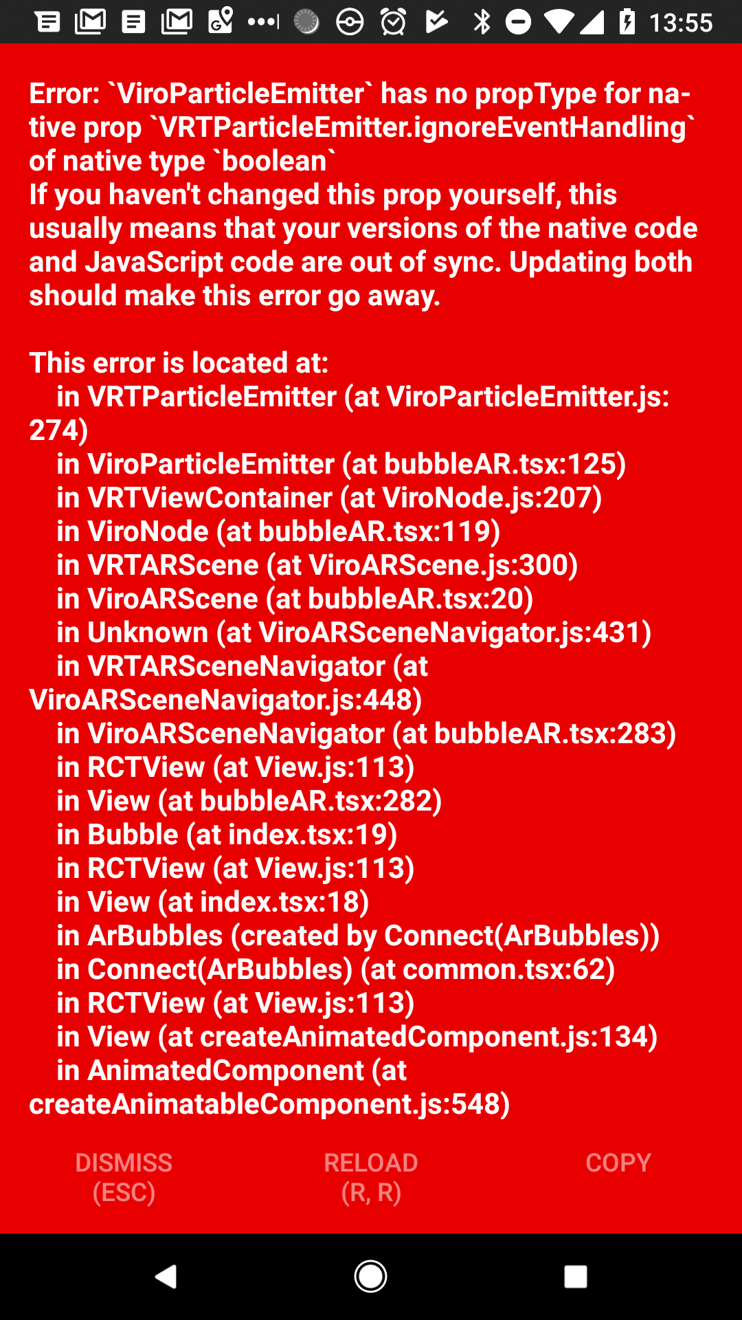 Viroparticleemitter Has No Proptype For Nativeprop Vrtparticleemitter 