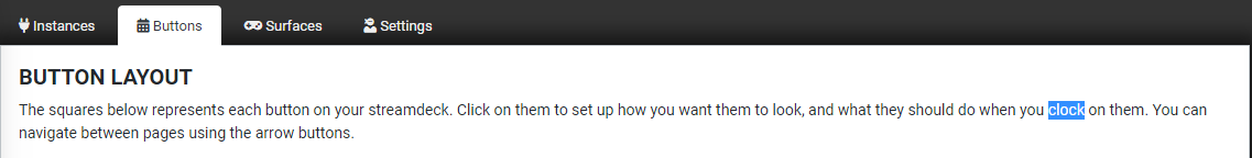 Misspelling on buttons layout page · Issue #735 · bitfocus/companion · GitHub