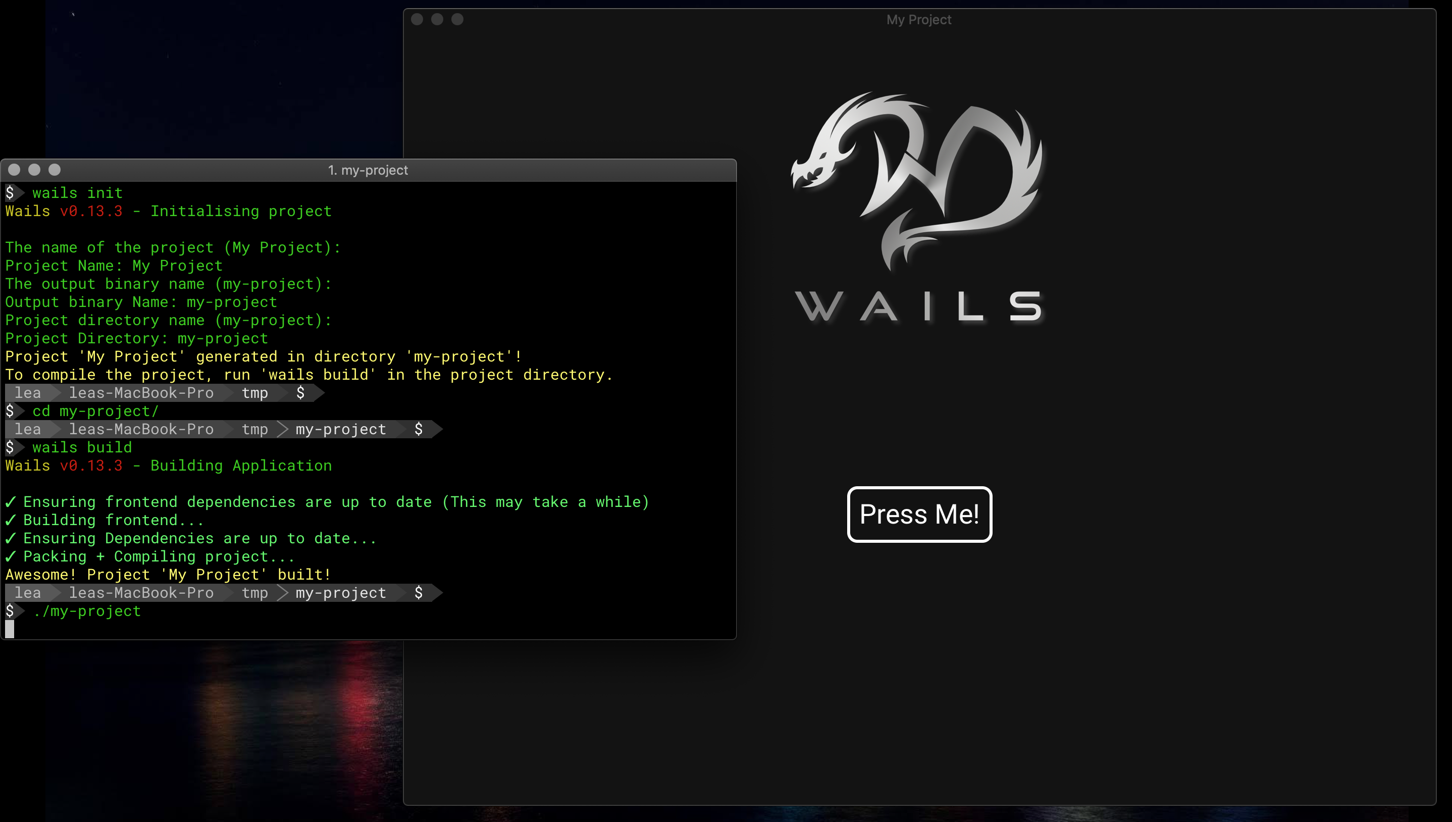 `wails Build` Stuck At Ensuring Dependencies Are Up To Date · Issue 87 · Wailsapp Wails