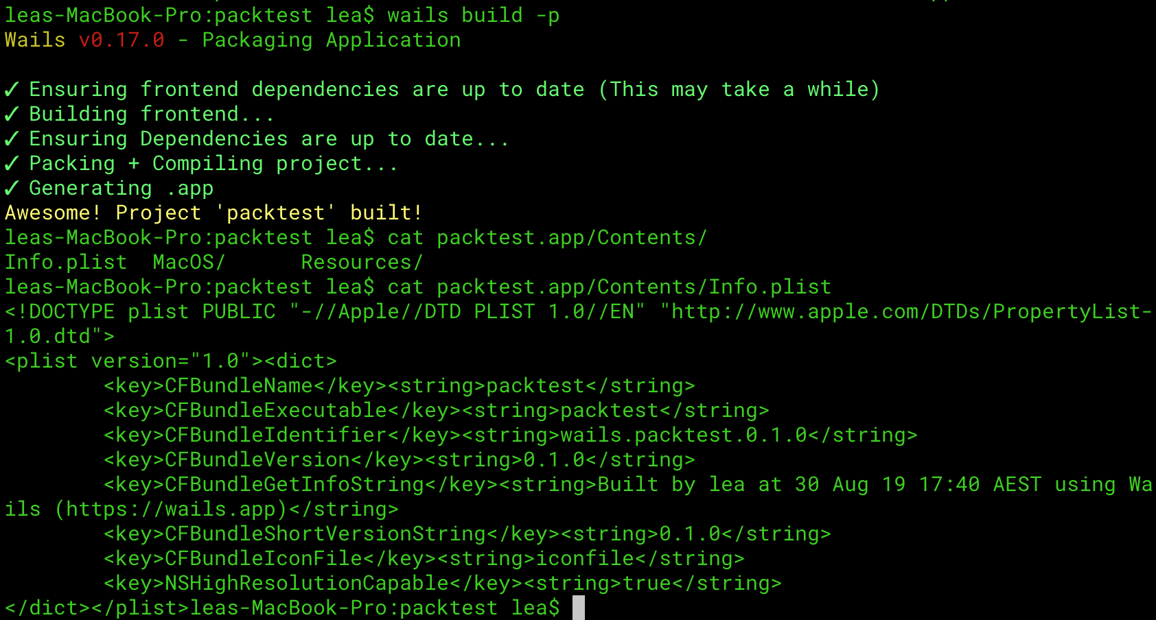 Error when using wails build -p · Issue #216 · wailsapp/wails · GitHub
