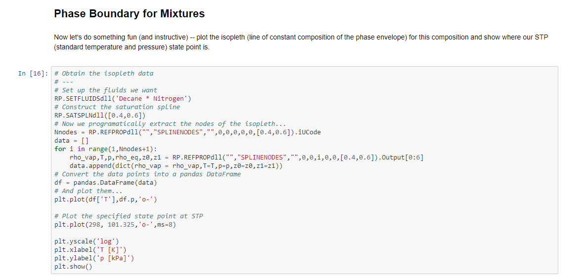 SPLINENODE output · Issue #455 · usnistgov/REFPROP-wrappers · GitHub