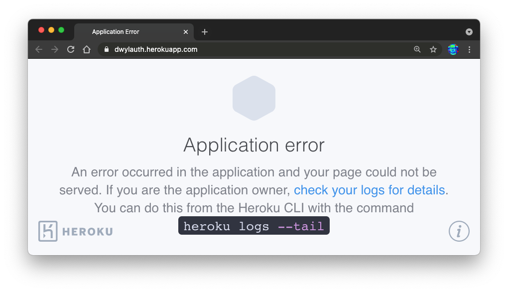 Internal Server Error 🤦 · Issue #143 · dwyl/auth · GitHub