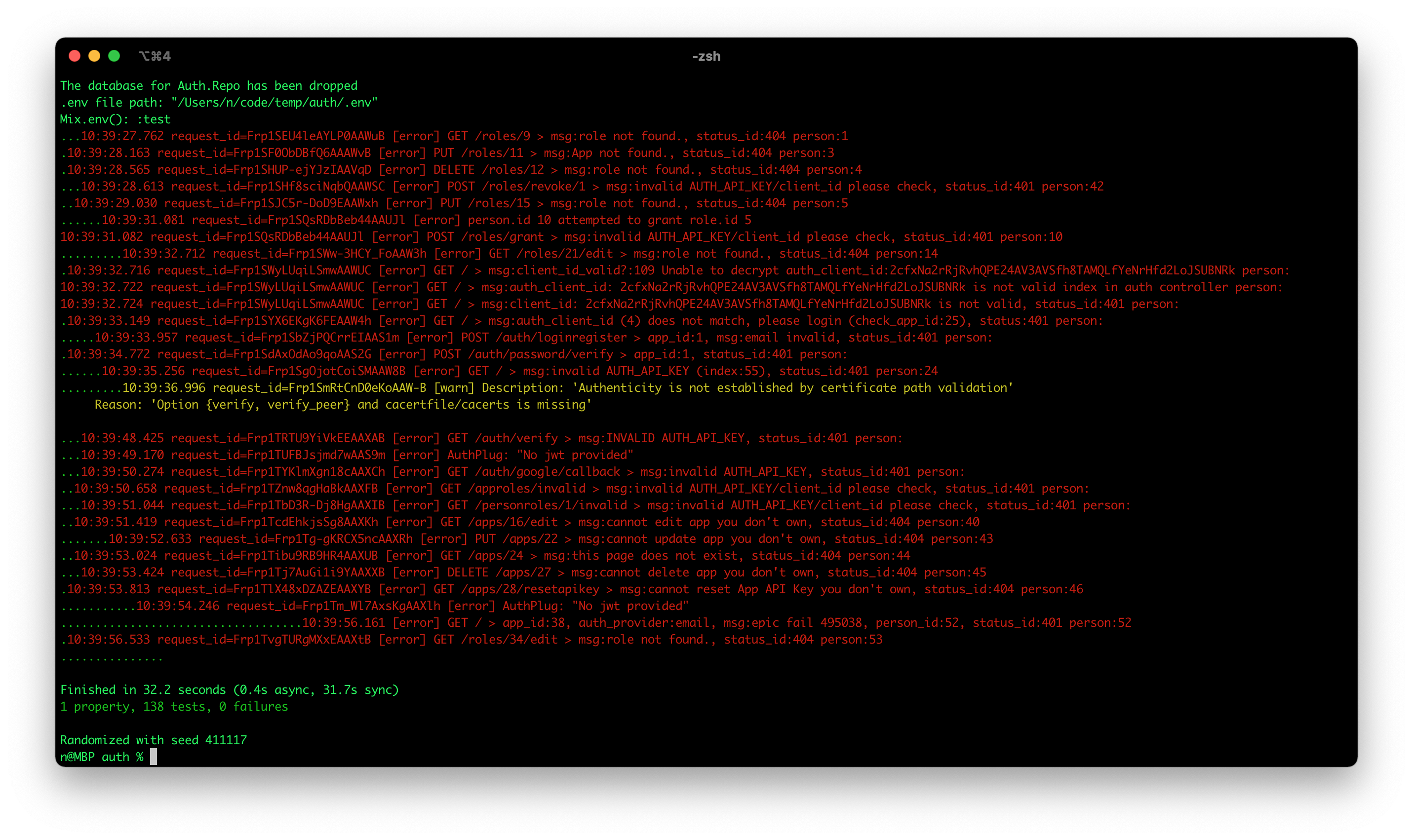 Tests Fail On `main` 🤷‍♂️ · Issue 164 · Dwylauth · Github 