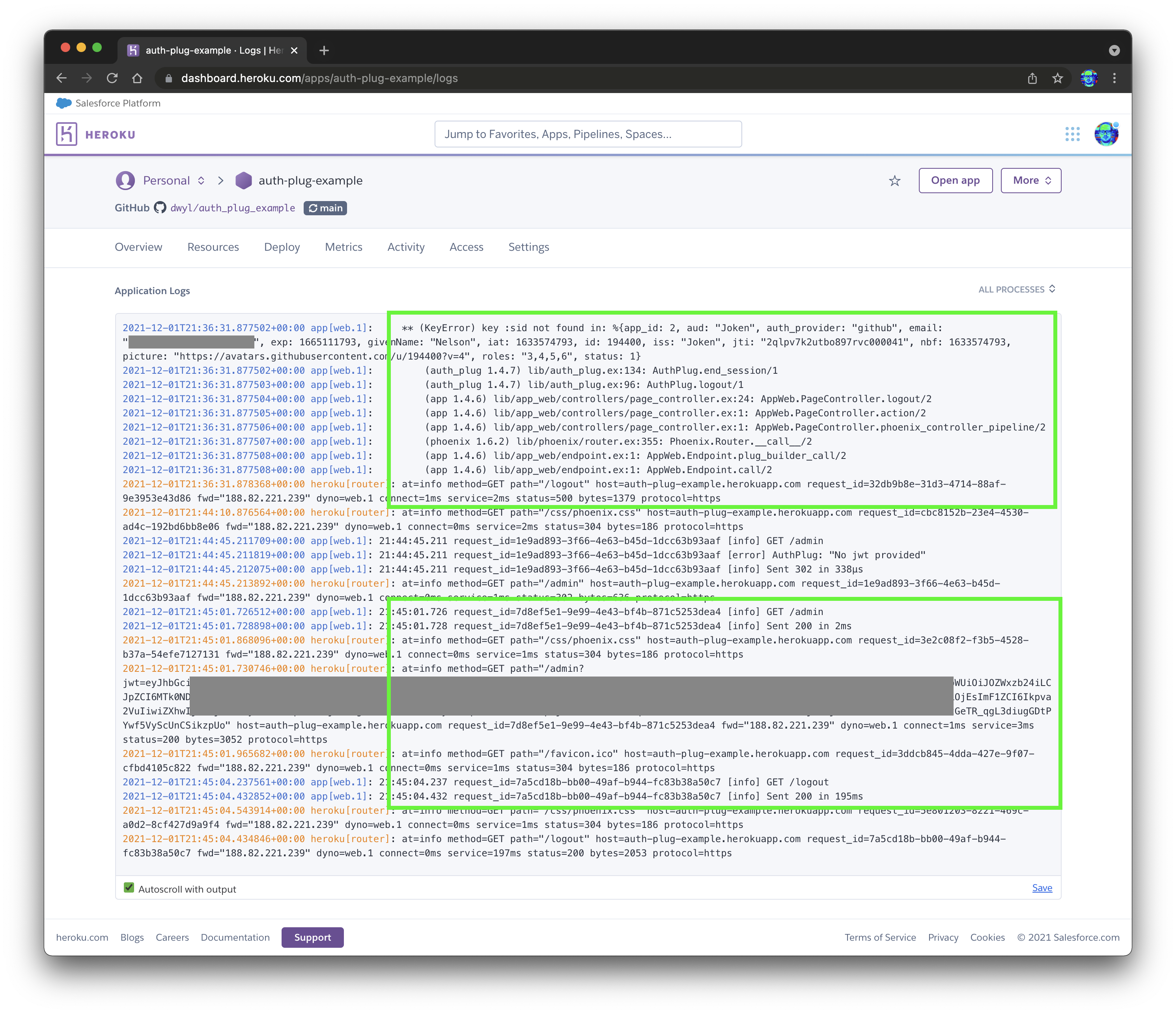 Logout Fails with Internal Server Error · Issue #21 · dwyl/auth_plug_example · GitHub