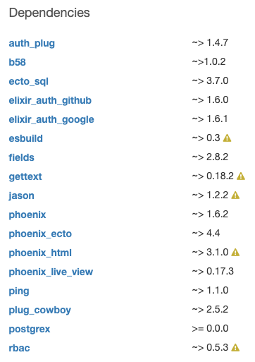 Update Dependencies and Docs · Issue #186 · dwyl/auth · GitHub