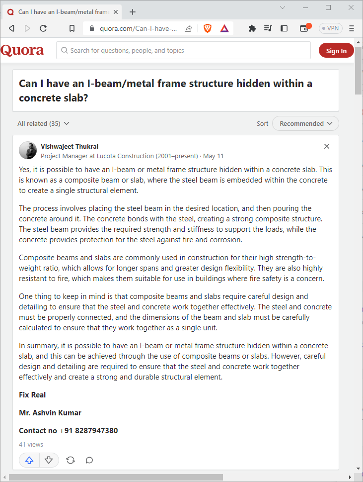 Can An I Beam Metal Structure Be Embedded Within A Concrete Slab · Issue 11 · Dwyl Learn Civil