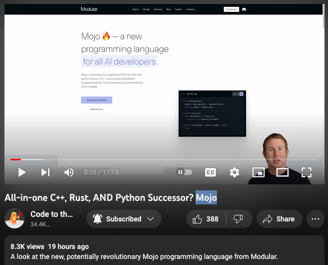 Mojo · Issue #128 · dwyl/technology-stack · GitHub
