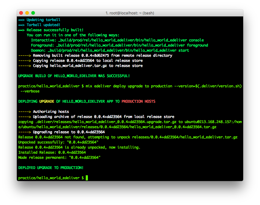 *single* edeliver command to build and "hot upgrade" a Elixir/Phoenix App? · Issue #19 · dwyl ...