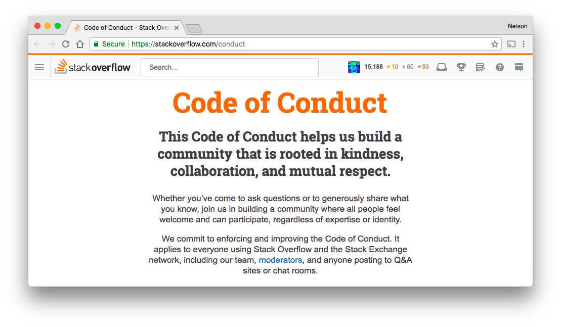 StackOverflow Code Of Conduct some Good Examples Issue 4 Dwyl