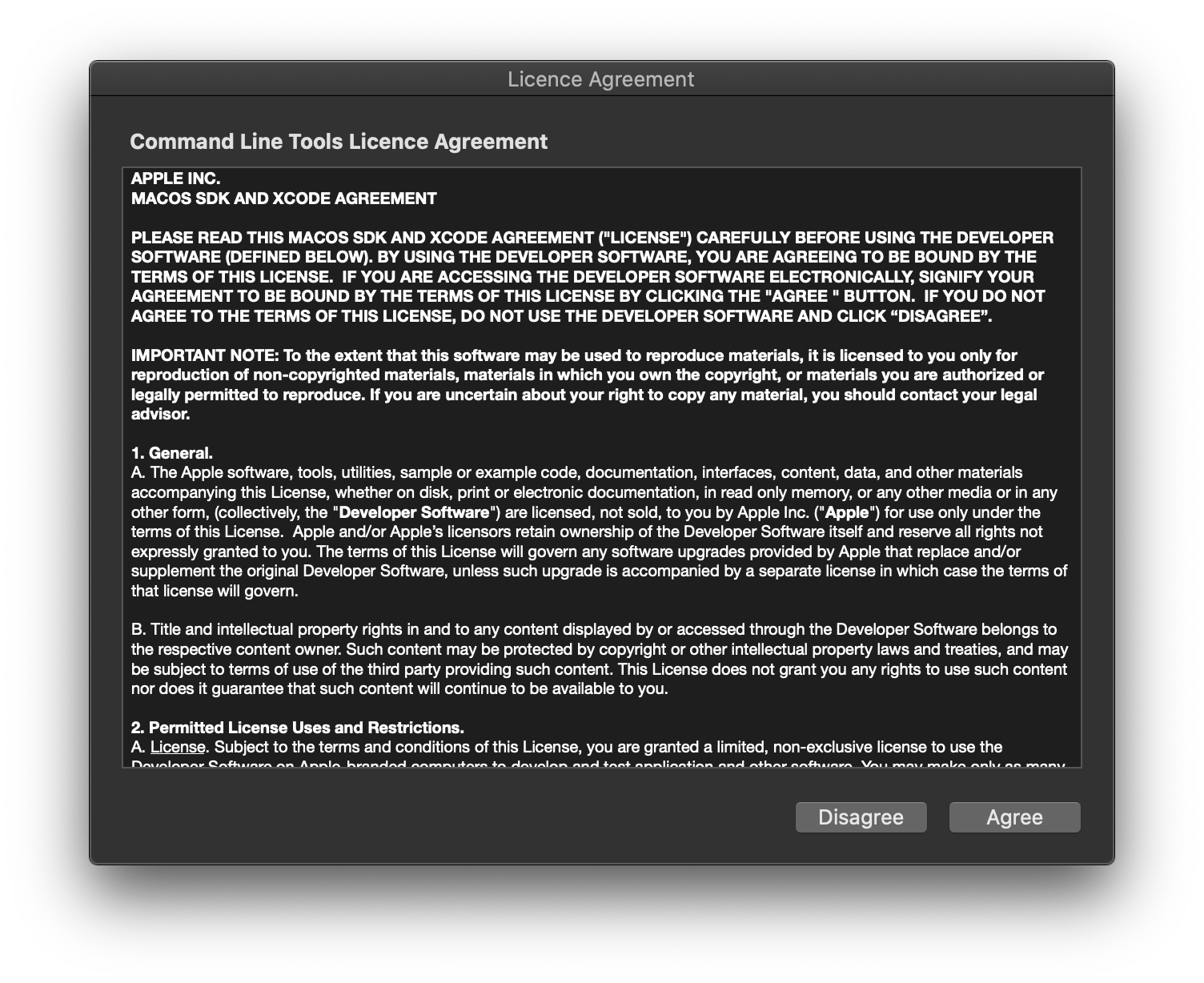 xcrun: error: invalid active developer path (/Library/Developer/CommandLineTools), missing xcrun ...