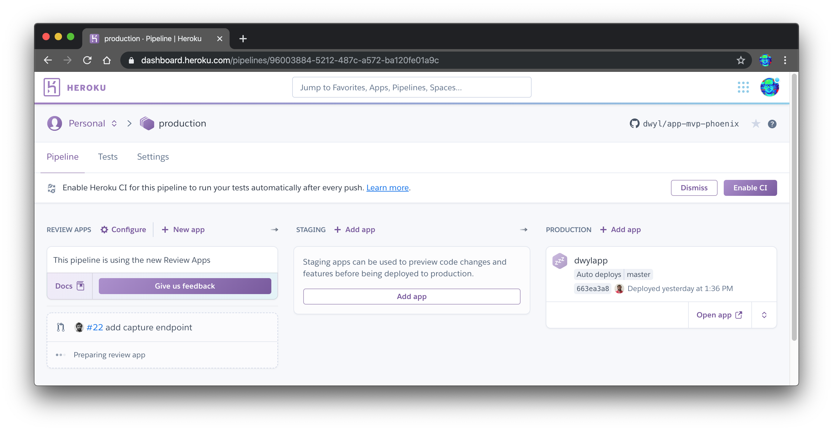 Deploy Phoenix MVP App to Heroku · Issue #231 · dwyl/app · GitHub