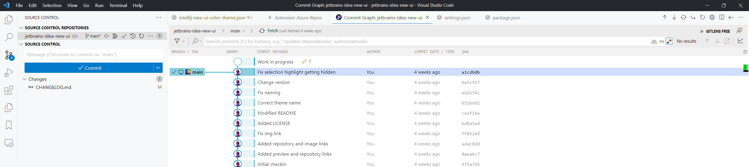 Theming Issue on GitLens titlebar · Issue #2504 · gitkraken/vscode-gitlens · GitHub