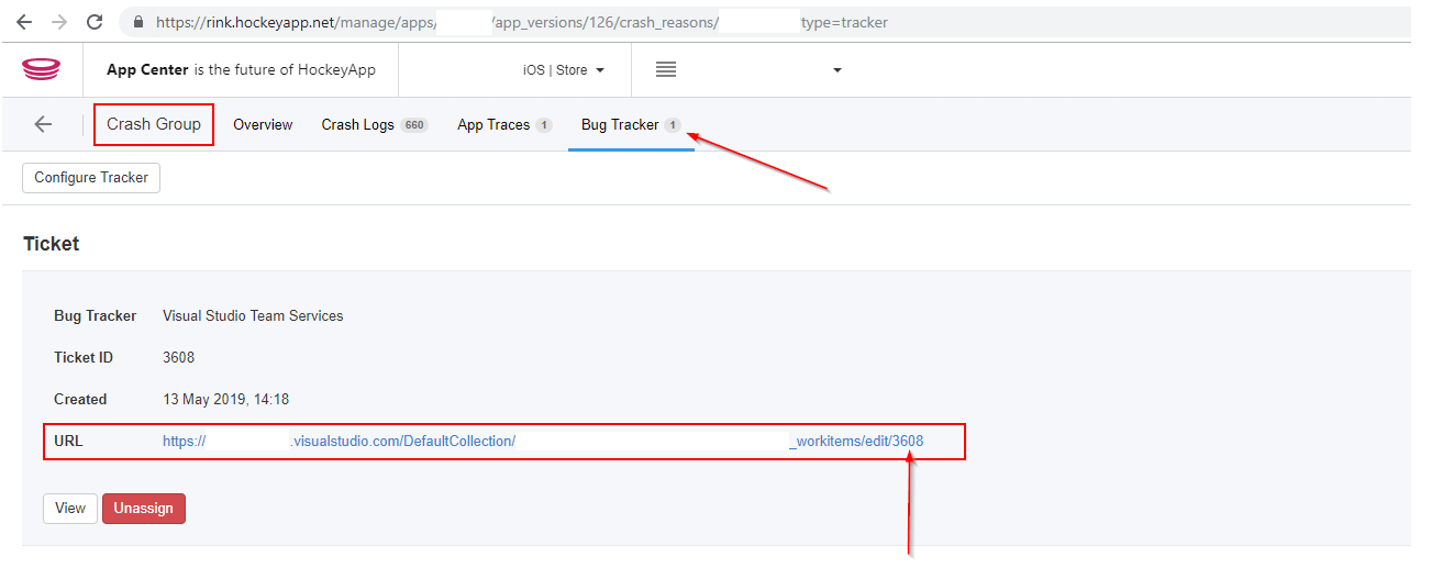 Need to Easily Link from App Center Crash to Individual Bug · Issue ...