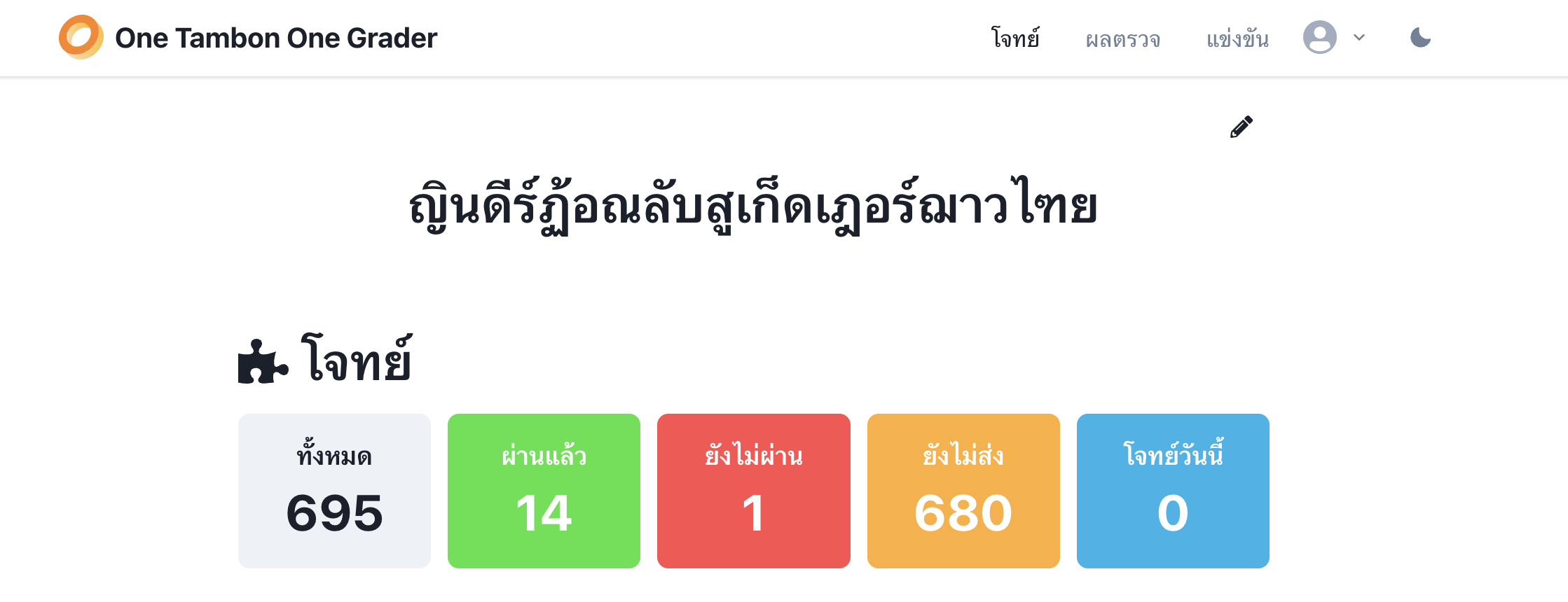 GitHub - krist7599555/otog.cf-solution: One Tambon One Grader solution by krist7599555