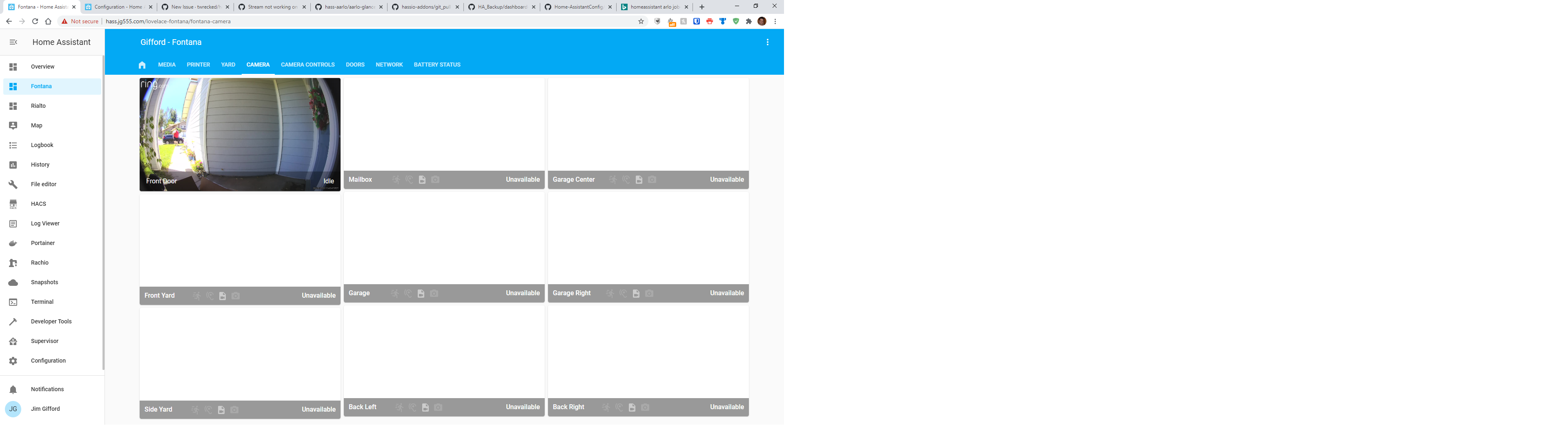 No Display - Only works on Single Dashboard · Issue #297 · twrecked/hass-aarlo · GitHub