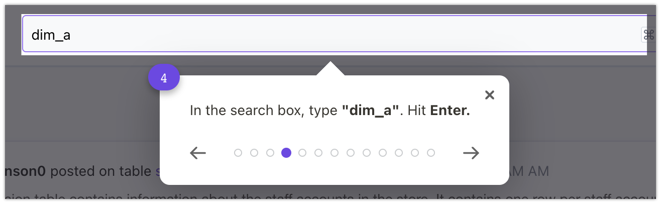 UI: Tour - Error at Step 4 · Issue #8627 · open-metadata/OpenMetadata · GitHub