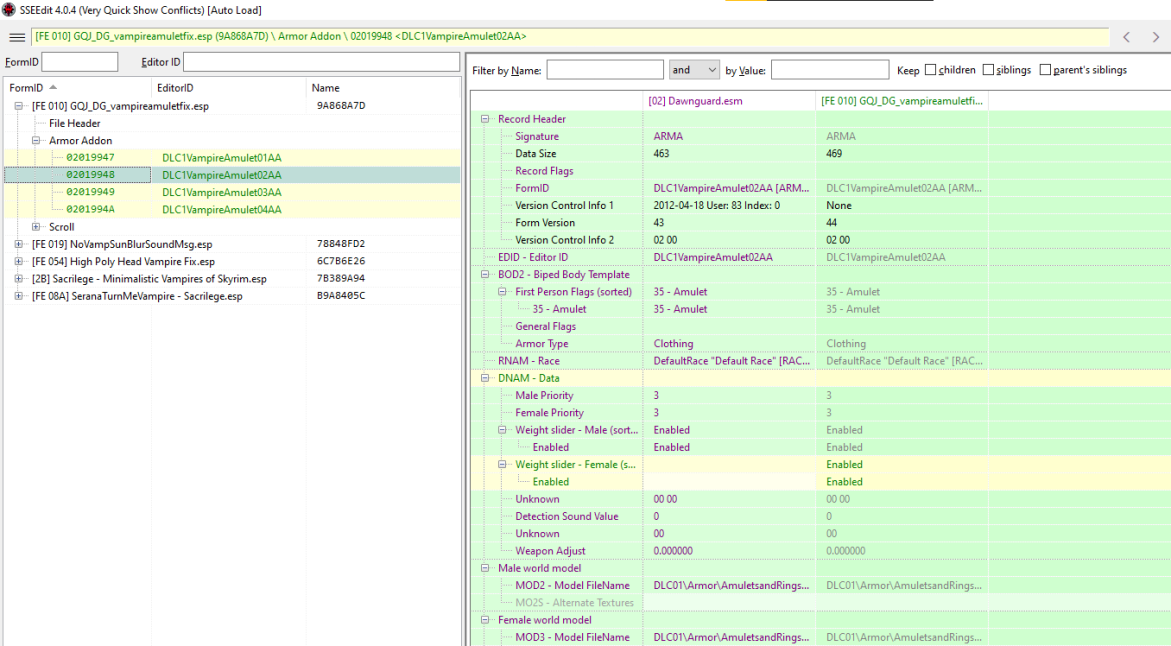 Gemling Queen Jewelry Dawnguard Addon & USSEP · Issue #1324 · loot/skyrimse · GitHub