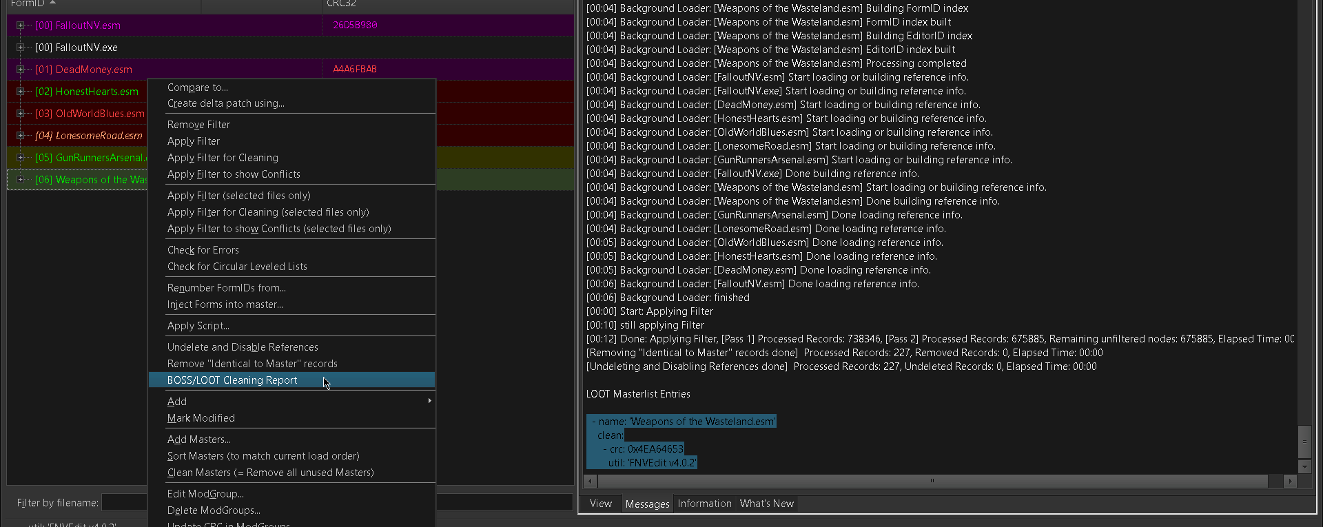 FNVEdit Cleaning Reports · Issue #75 · loot/falloutnv · GitHub