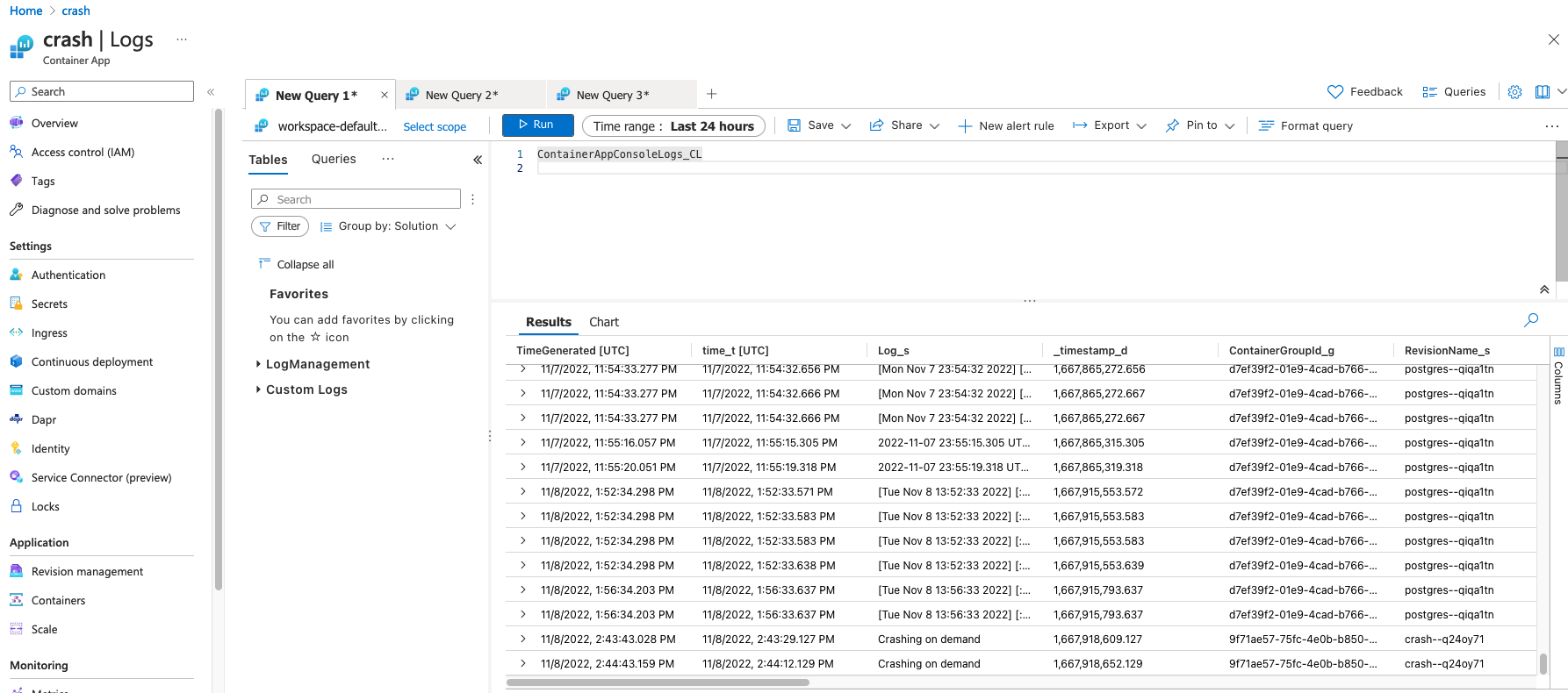 Feature Request: ACA logs are really hard to read · Issue #483 · microsoft/azure-container-apps ...