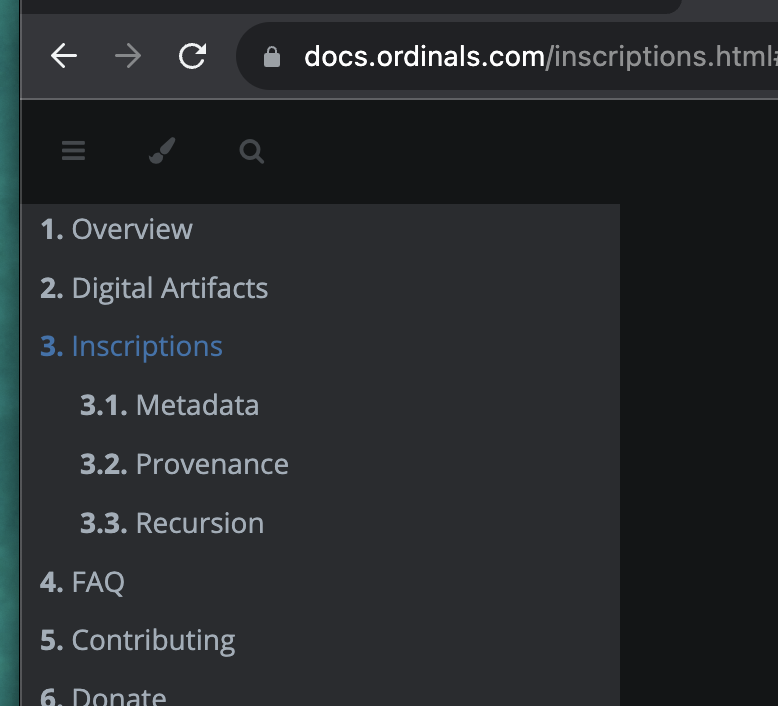 Docs sidebar cannot be collapsed · Issue #2507 · ordinals/ord · GitHub