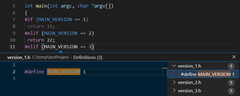 VSC not always shows proper value for defines · Issue #131480 ...