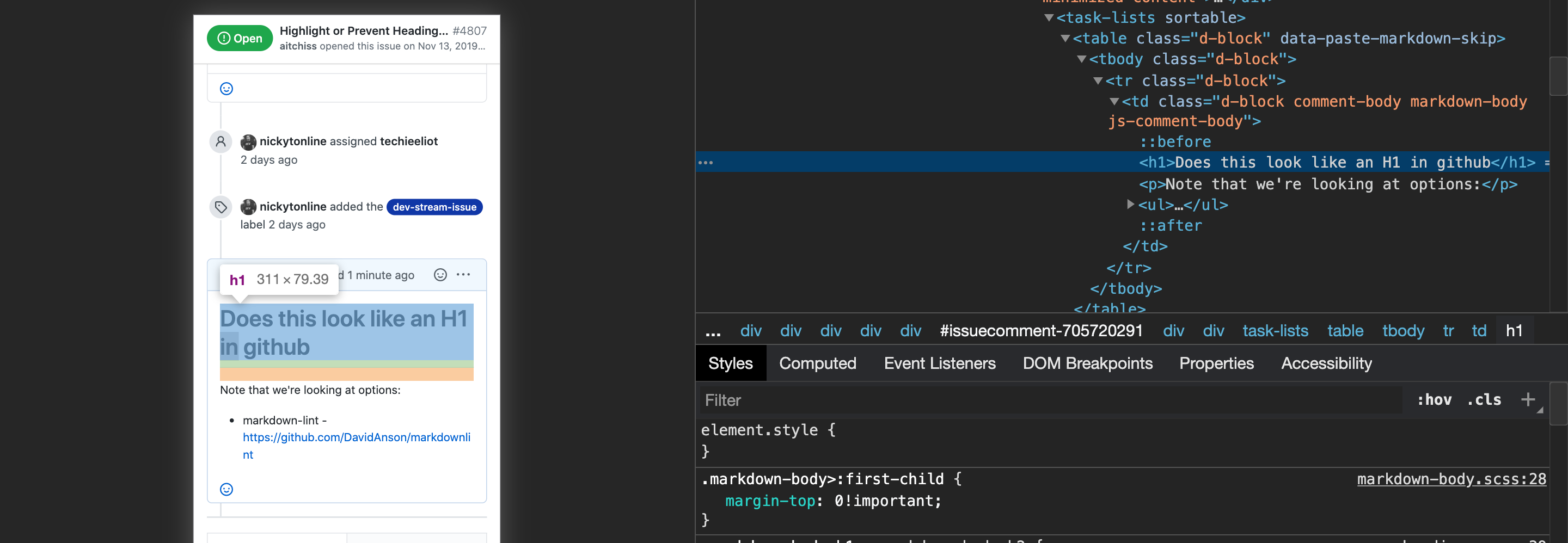 Highlight or Prevent Heading Level Errors in Markdown · Issue #4807 ...