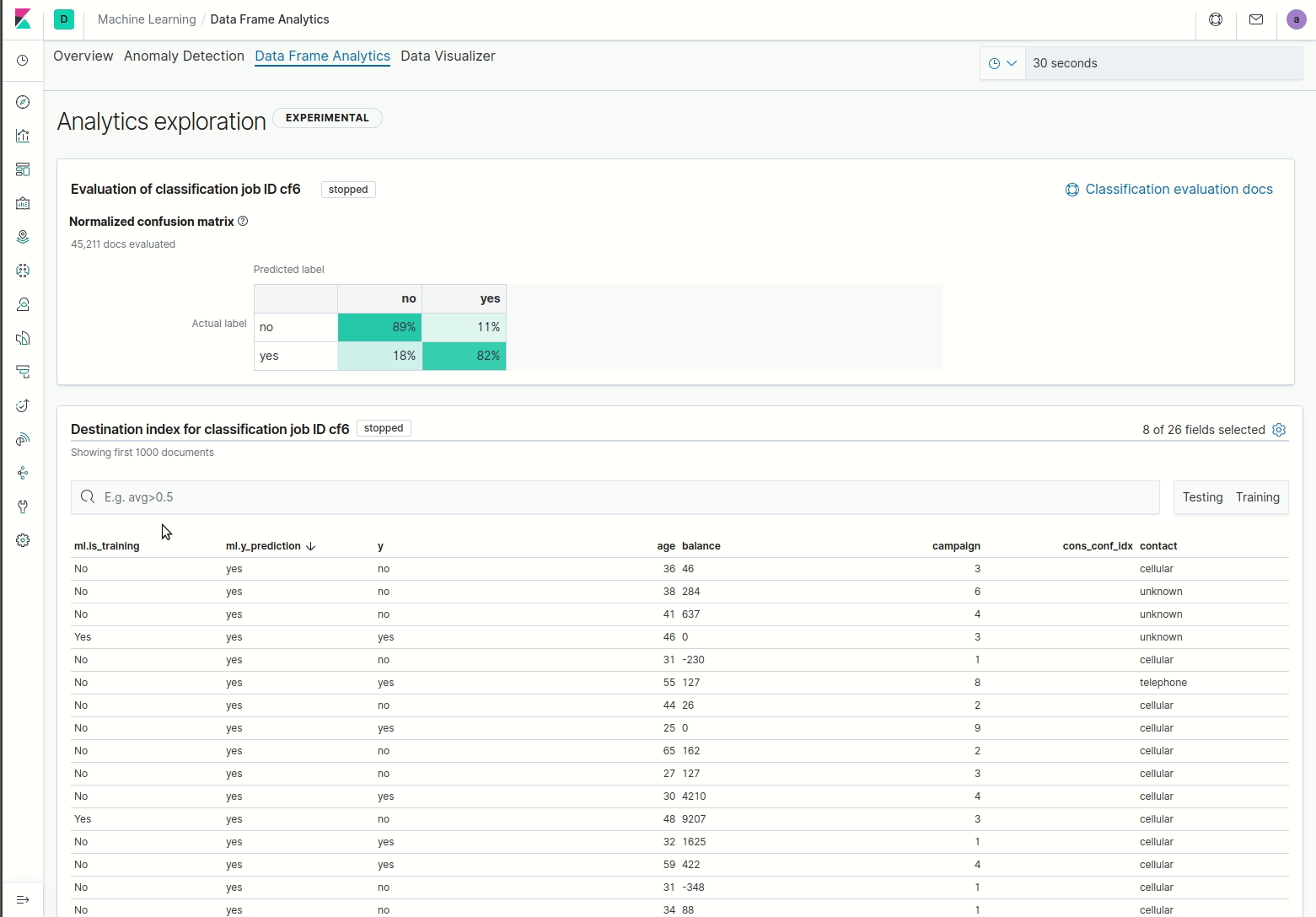  ML Regression And Classification Result View Columns Change