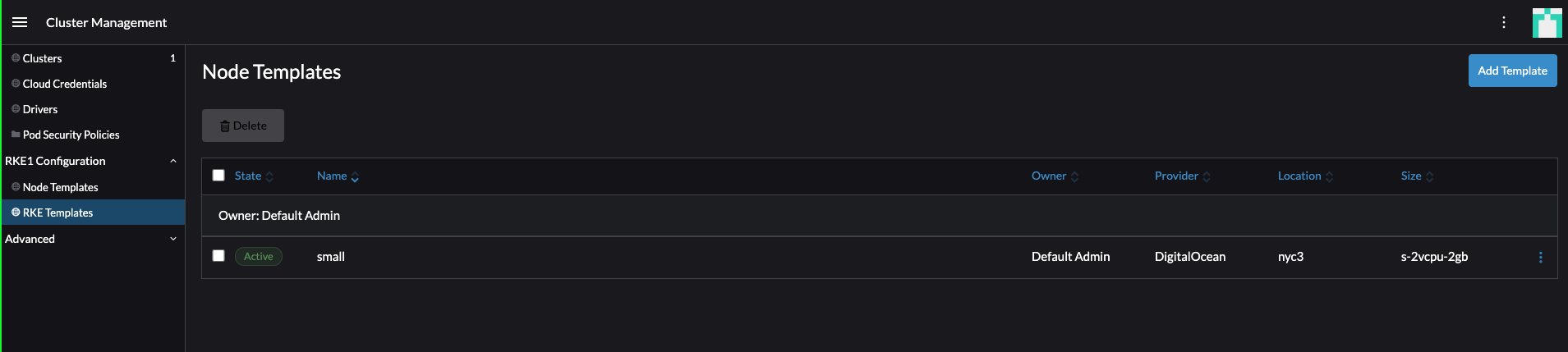 RKE Templates selected, but Node Template displayed · Issue #3939 ...