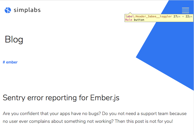 Menu button is hidden on some blog pages on narrow screens · Issue #620 · mainmatter/mainmatter ...