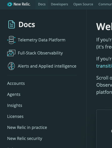 [Misc] Move common sidebar / navigation components to theme · Issue #198 · newrelic/docs-website ...