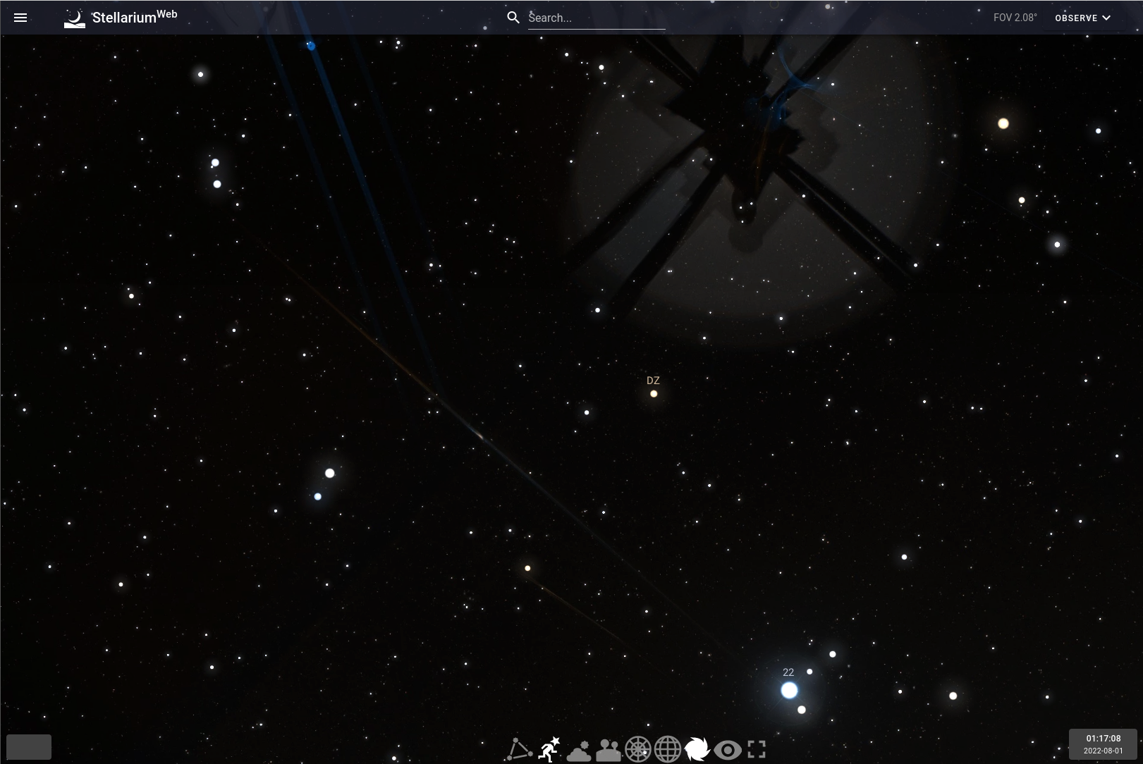 Strange artifact near Spica · Issue #159 · Stellarium/stellarium-web-engine · GitHub