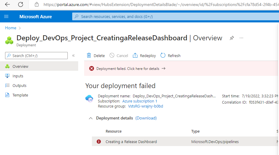 LAB10: Unable to Create a Release Dashboard · Issue #271 · MicrosoftLearning/AZ400 ...