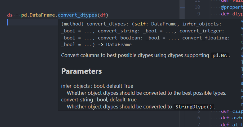 fix missing docstring for convert_dtypes. by bschnurr · Pull Request ...