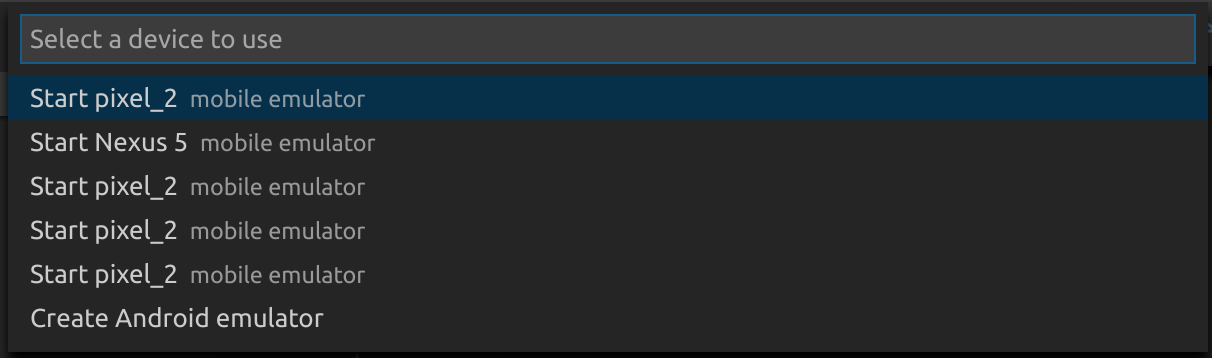 Launch application doesn't show full emulator names · Issue #1969 ...