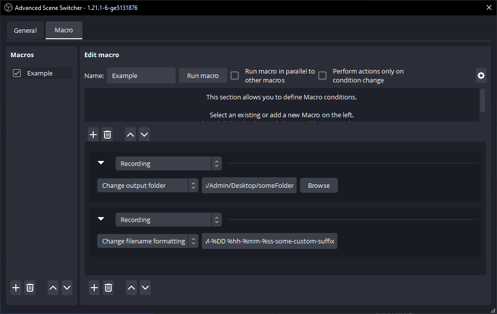 Feature Request - Set filename and path · Issue #719 · WarmUpTill/SceneSwitcher · GitHub