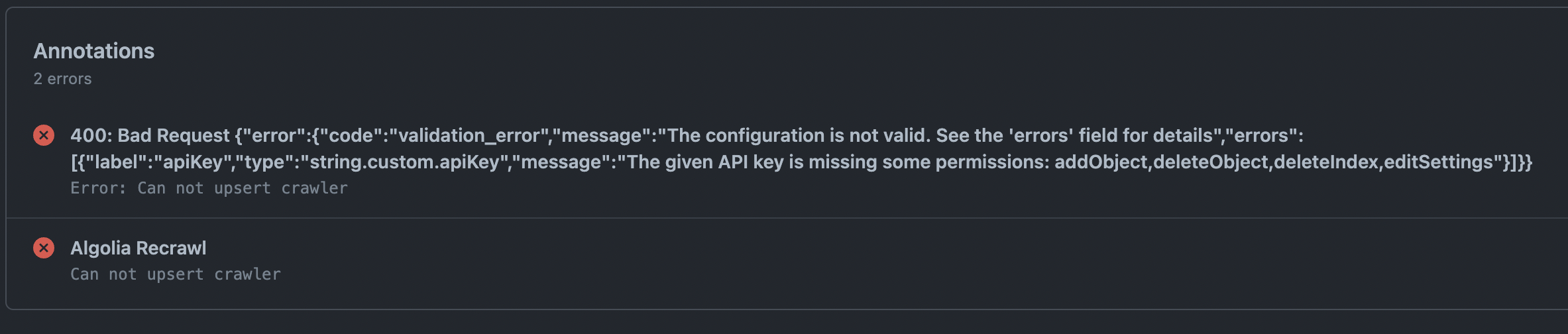 Workflow triggered Algolia Crawler not working · Issue #40 · spicetify/spicetify-docs · GitHub