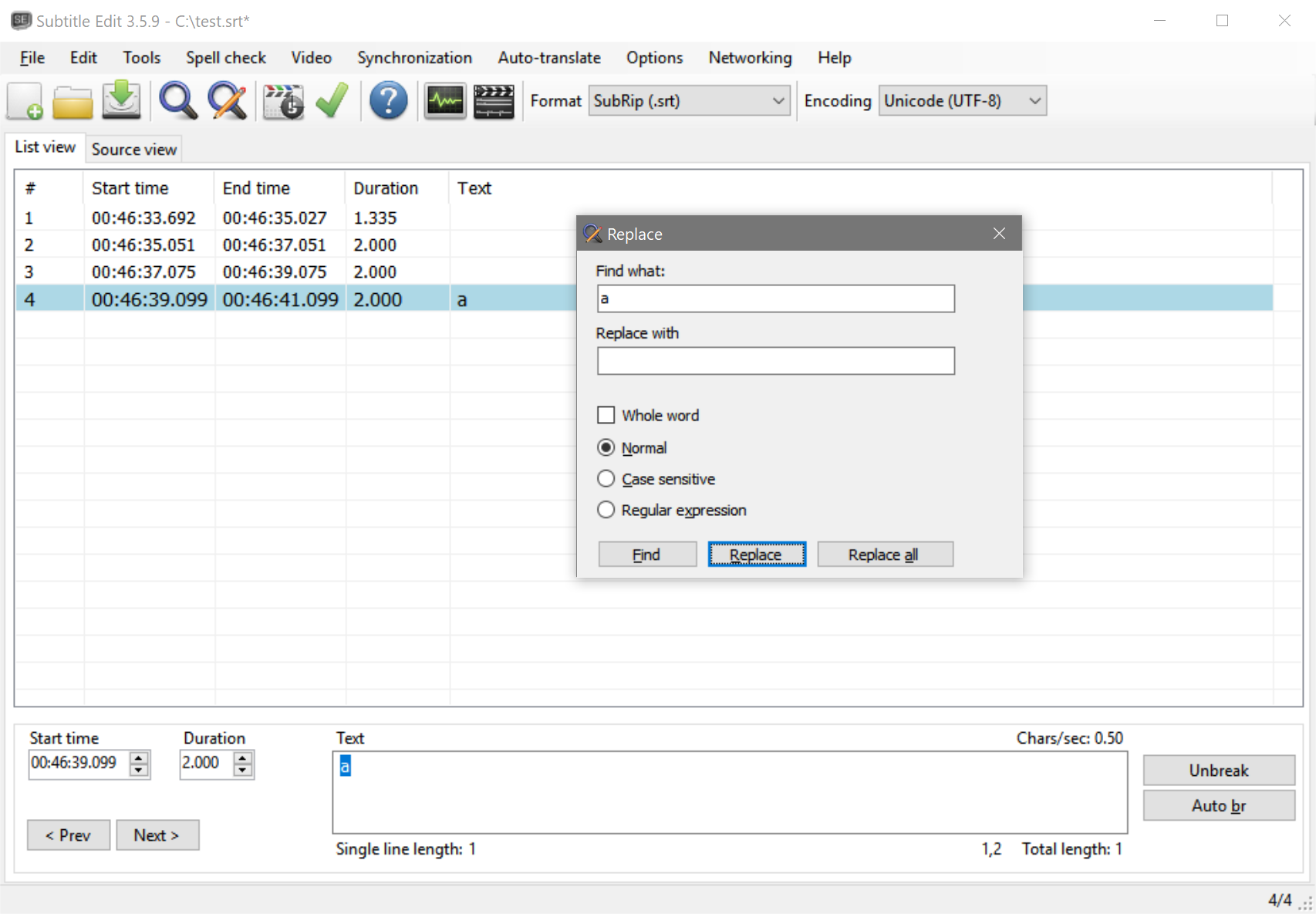 [Improvement] Replace/Multiple replace should remove empty lines · Issue #3455 · SubtitleEdit ...
