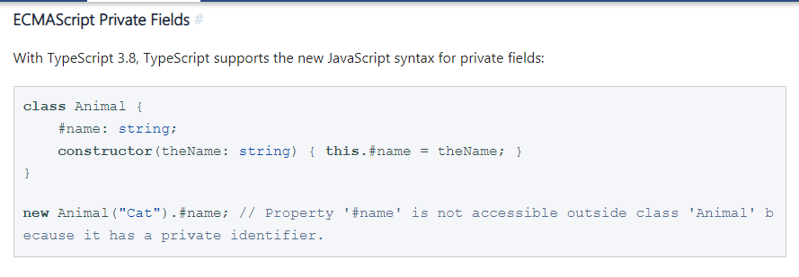 stackblitz doesnt support # private fields · Issue #1287 · stackblitz/core · GitHub