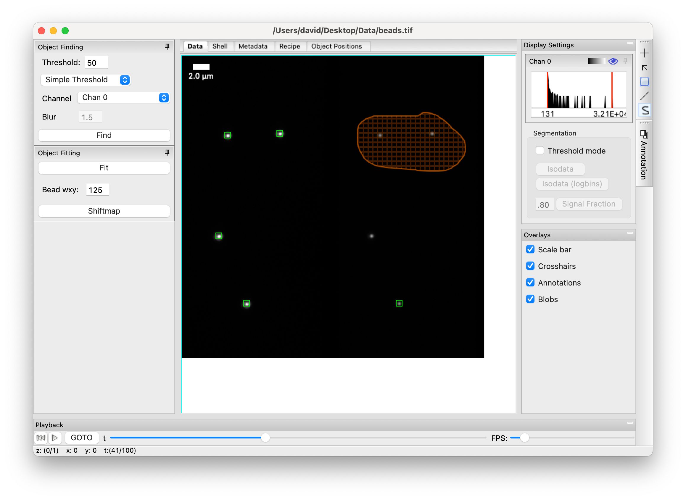 [enhancement] Gui Toggle Crosshairs And Scalebar In Pymeimage · Issue 1153 · Python Microscopy