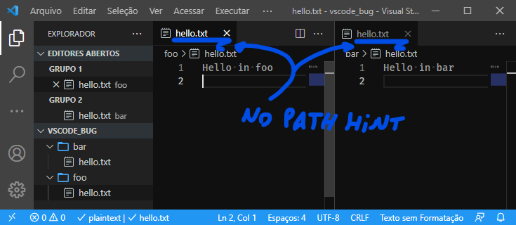 Show path hints for files with same names across all editor groups ...